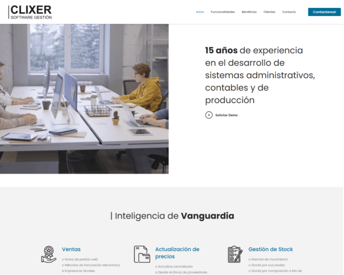 Clixer – Software Gestión – TuWeb